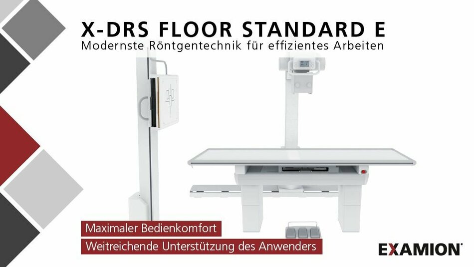 Röntgen mit maximalem Bedienkomfort: EXAMION X-DRS Floor Standard E ...